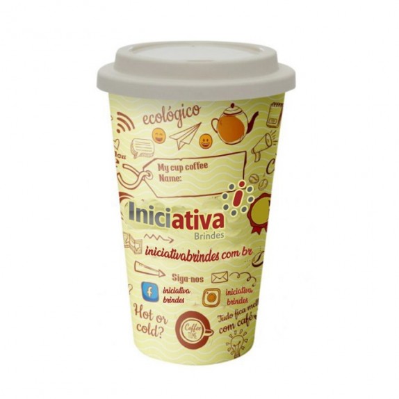 Copo de Café 350ml Personalizado - Iniciativa Brindes Personalizados