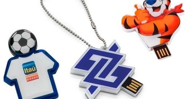 Pen Drive 2D Acrílico Estilizado - Iniciativa Brindes Personalizados