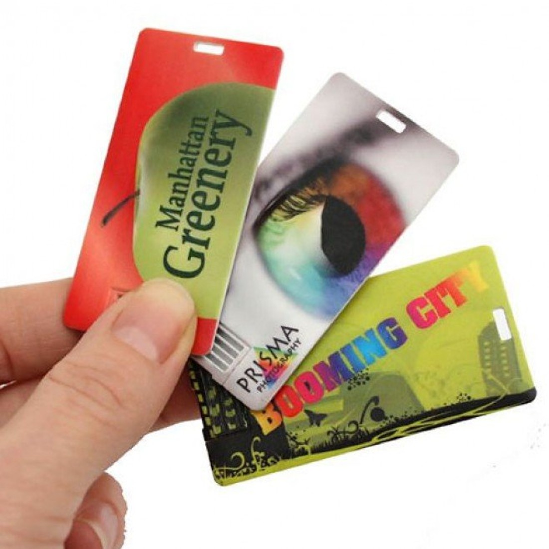 Pen Drive Mini Cartão Personalizado - Iniciativa Brindes Personalizados